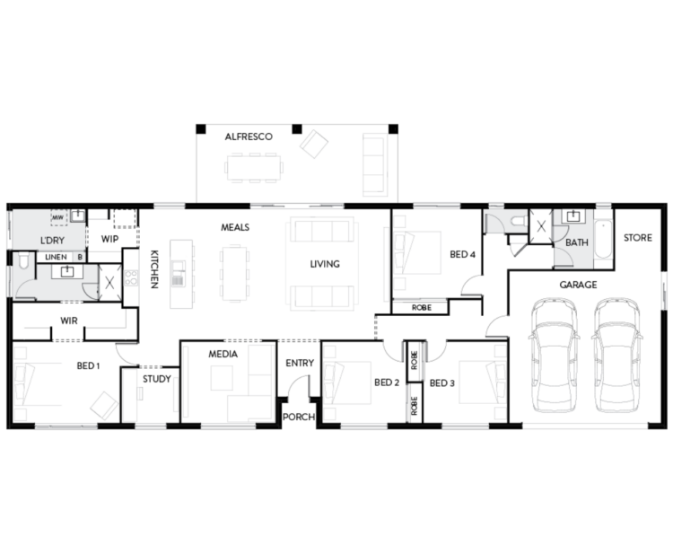 Indiana 240 - Acreage Home Design - Eden | Hallmark Homes